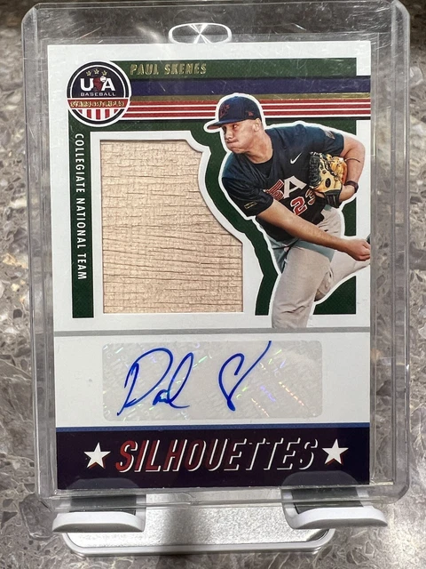 2023 PANINI STARS and Stripes / PAUL SKENES - Silhouette Matériau Bat ... 2023 PANINI STARS and Stripes / PAUL SKENES - Silhouette Matériau Bat ...
