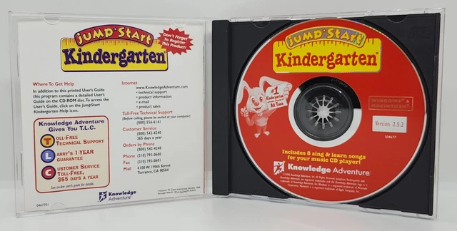 JUMPSTART KINDERGARTEN / Knowledge Adventure (1998 Cd-Rom) Windows ...