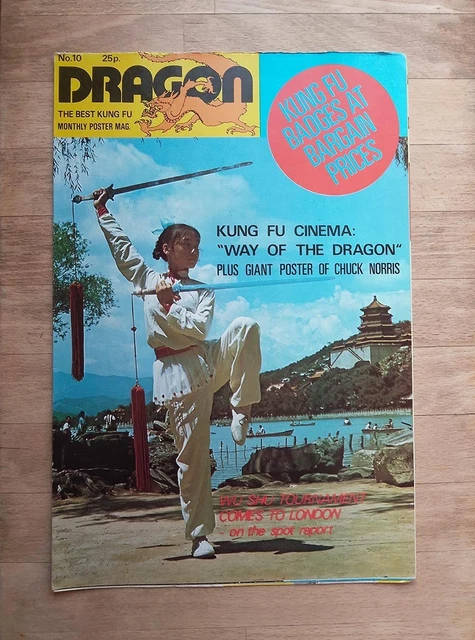 DRAGON KUNG-FU POSTER magazine No. 10 circa 1975 - Chuck Norris - fine ...