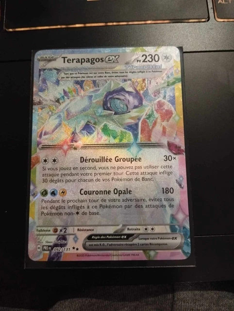 CARTE POKÉMON TERAPAGOS Ex 92/131 Évolution Prismatiques Ev8.5 Neuf EUR ...