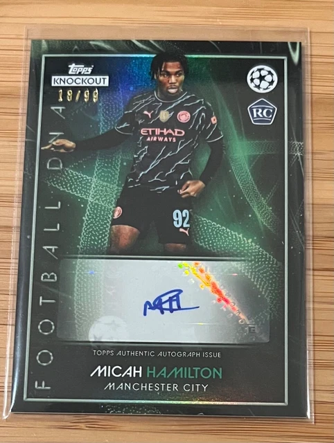 TOPPS UCL KNOCKOUT 2023/2024 Micah Hamilton Football DNA Autograph Auto ...