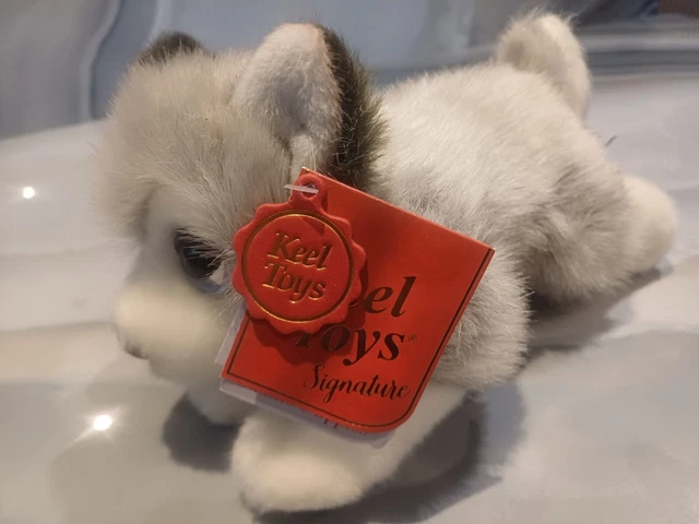 KEEL TOYS SIGNATURE Plush Cuddle Puppies Husky - 9". New With Tags. Free P&P. £8.49 - PicClick UK