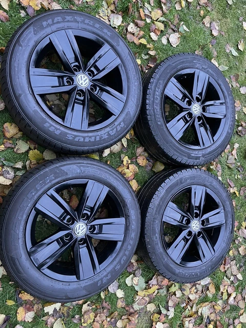 BLACK GENUINE DEVONPORT SPORTLINE VW TRANSPORTER T6 T32 ALLOYS WHEELS ...