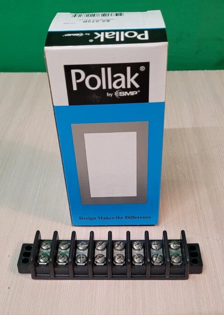 POLLAK 52-272P - Bloc De Jonction, 8 Gang 8 Pôles Neuf EUR 7,73 ...