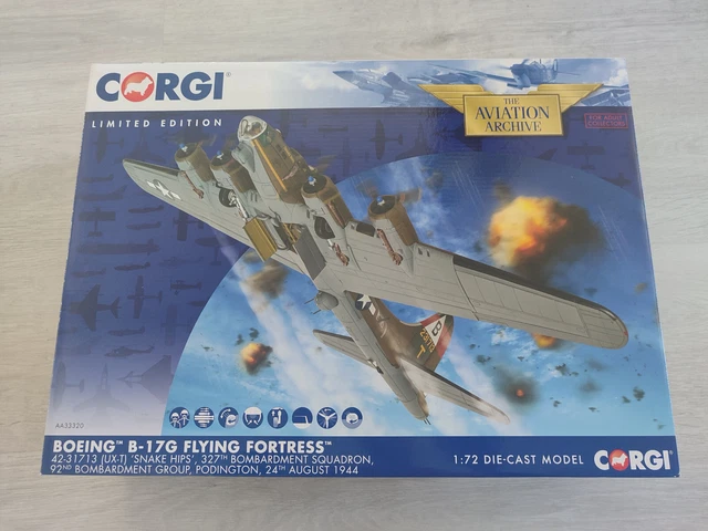 CORGI AA33320 AVIATION Archive B17G 1:72 Flying Fortress Vitrinenmodell ...