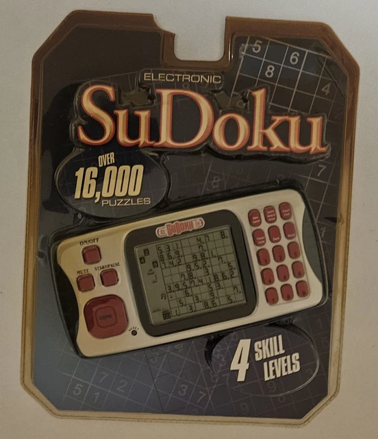 NEW SUDOKU PUZZLE Hand Held Electronic Game 16000 Puzzles Excalibur ...