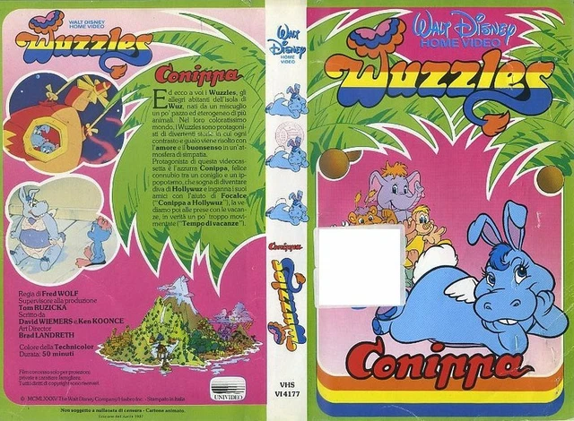 WUZZLES CONIPPA 1985 Rara Edizione Vhs Originale Walt Disney Ottima EUR ...