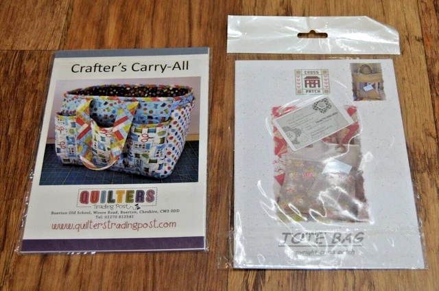 CRAFTERS CARRY ALL / Tote Bag instructions cross patch Quilters Trading ...