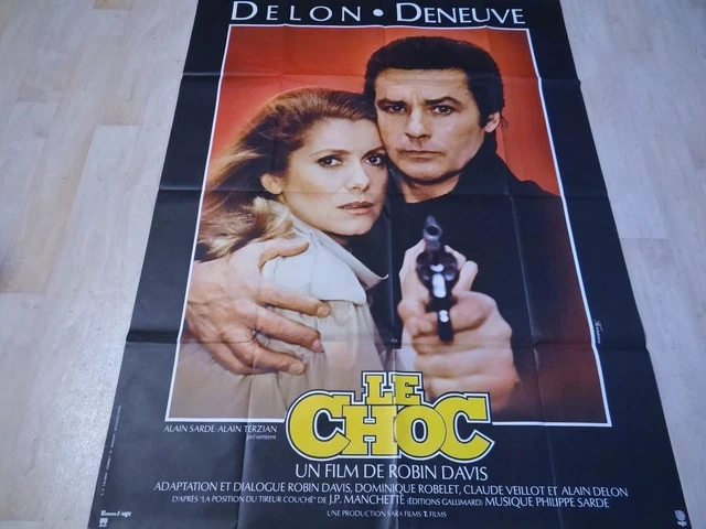 ALAIN DELON LE CHOC ! catherine deneuve : affiche cinema 1982 EUR 35,00 ...