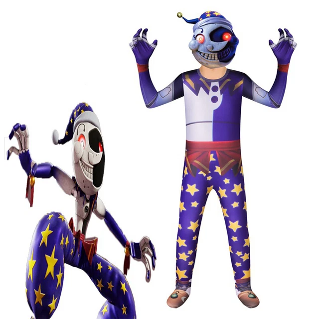 KIDS SUNDROP MOONDROP Cosplay Costume FNAF BOSS Security Breach Game ...