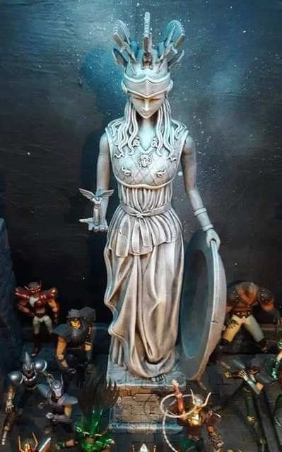 STATUE ATHÉNA SAINT Seiya Colossus Athena 75Cm Expo Myth Cloth EX EUR ...