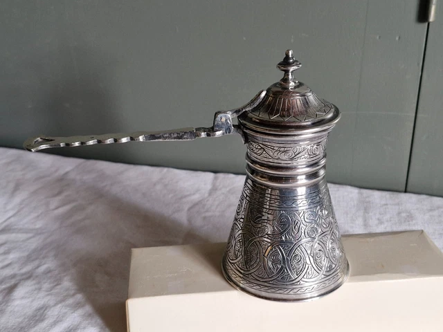 ANCIENNE PETITE VERSEUSE égoïste en argent massif - Poinçon Tanta 900 ...