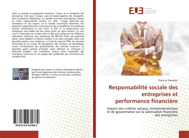 RESPONSABILITÉ SOCIALE DES entreprises et performance financière | Bourdiec EUR 38,95 - PicClick DE