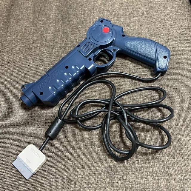 KONAMI HYPER BLASTER Light Gun Controller Game PlayStation PS1 PS2 £56. ...