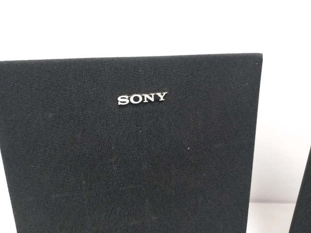 SET OF 2 Surround Sound Sony Speakers Hi-Fi Speaker System Black 15W 4 ...