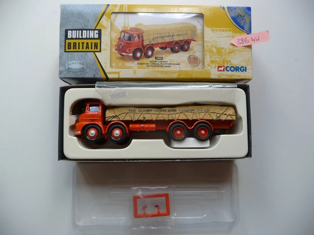 NEW CORGI 13905 Foden S21 8 Wheel Platform Lorry with Sheeted Load ...