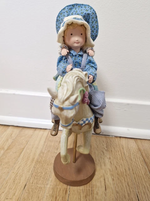 VINTAGE DOUBLE HOLLY Hobbie and Robbie dolls on a horse carousel $80.00 ...