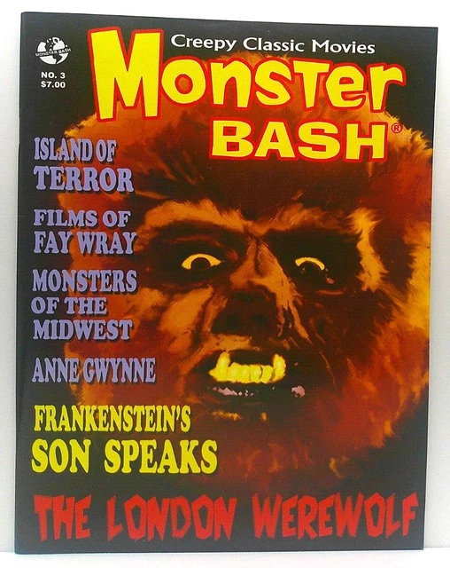 MONSTER BASH #3 2005 Wolf Man Dracula Frankenstein Fay Wray Anne Gwynne £7.81 - PicClick UK