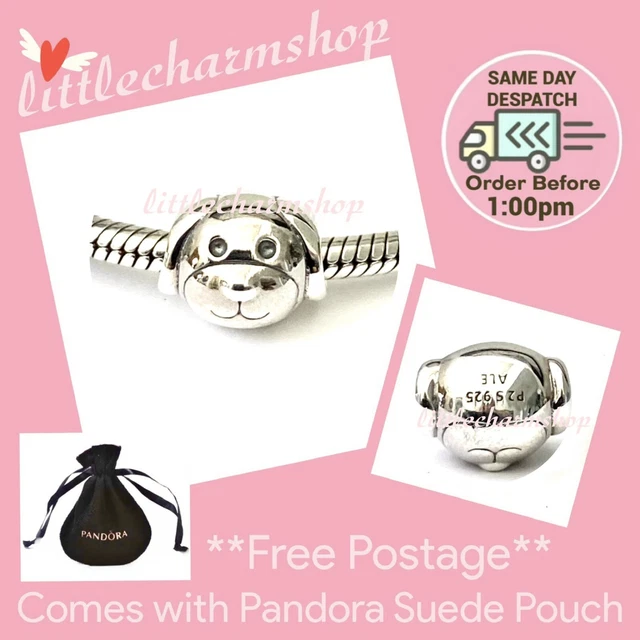 NEW AUTHENTIC GENUINE PANDORA Sterling Silver Cute Dog Charm - 791707 ...