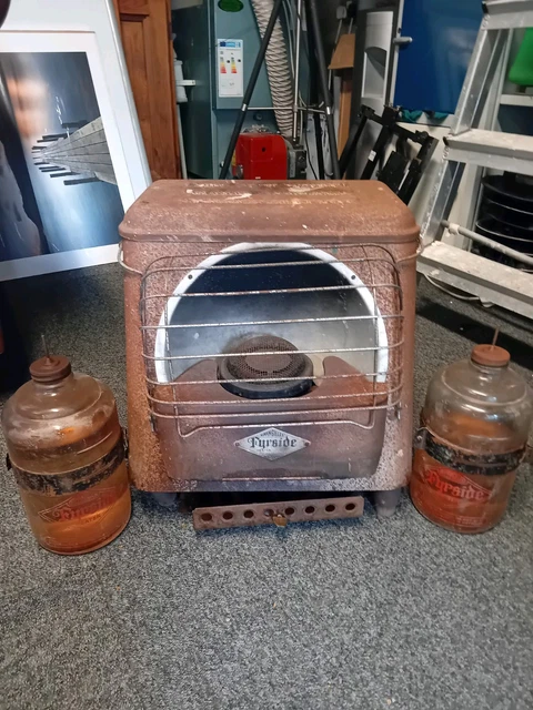 VINTAGE RIPPINGILLES FYRSIDE Paraffin Heater Prop Display Restoration 3 ...