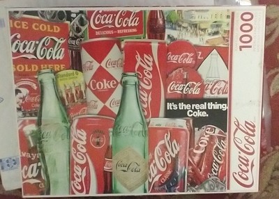 SPRINGBOK THEN AND Now Coca Cola Coke 1000 Piece Jigsaw Puzzle 24x30 ...