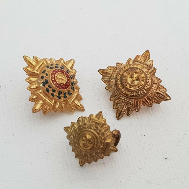 BRITISH ARMY RANK insignia Pips mixed set of 3 17-11mm £17.12 - PicClick UK