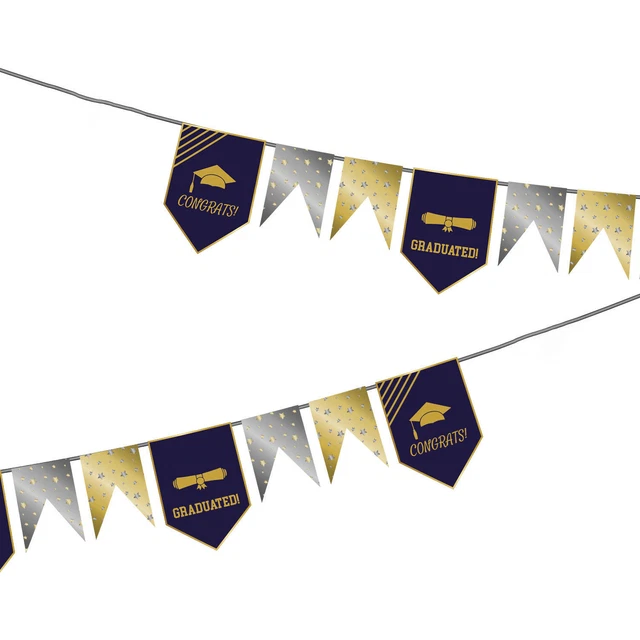 CONGRATS GRADUATED PENNANT Flag Banner Graduation Party Decoration £6. ...