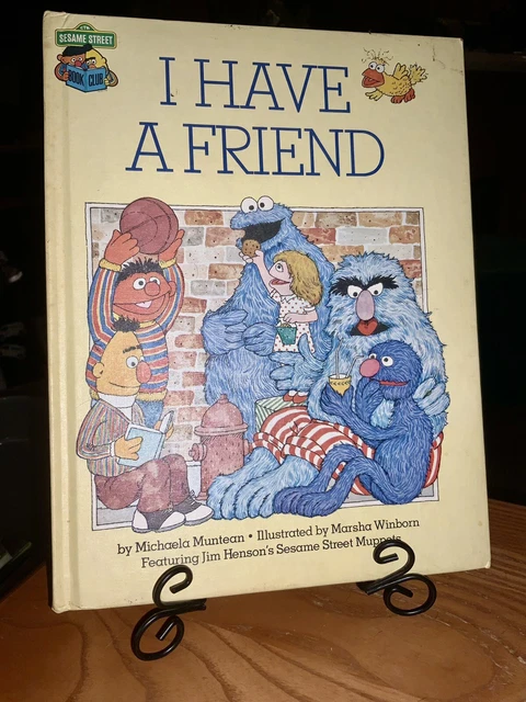 VINTAGE 1981 SESAME Street Book Club I Have a Friend by Michaela ...