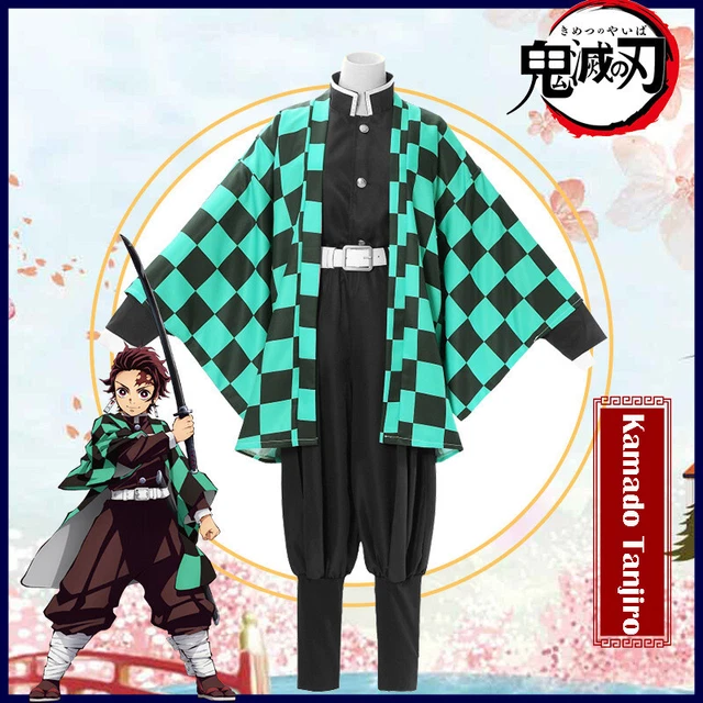 ADULT & KIDS Cosplay Demon Slayer Kimetsu no Yaiba Kamado Tanjiro ...