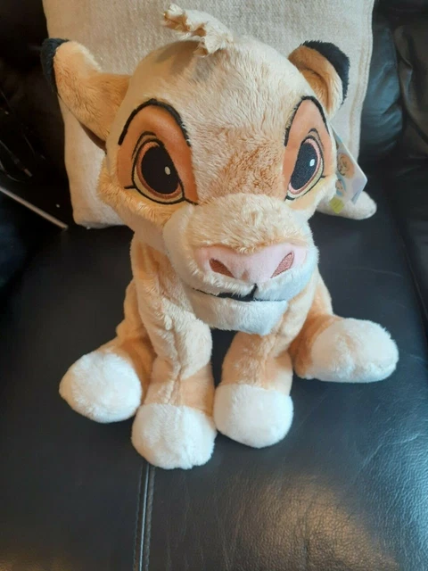 DISNEY CLASSIC SIMBA the lion cuddly toy golden brown and white, new ...