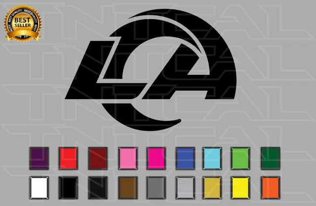 RAMS FOOTBALL TEAM LA New Logo Vinyl Decal Sticker - Car Window Wall ...