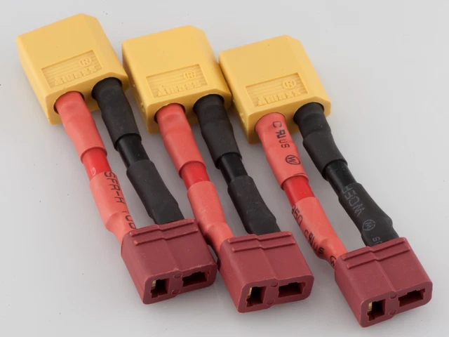 PACK DE 3 : (3) connecteur T-Plug femelle vers adaptateurs mâles XT60 ...
