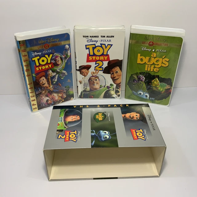 DISNEY PIXAR 15TH Anniversary VHS 3 Pack: A Bugs Life, Toy Story, Toy ...