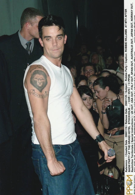PHOTO ROBBIE WILLIAMS MTV AFTER PARTY 2000 PRESSE PROFESSIONNELLE 30 X ...