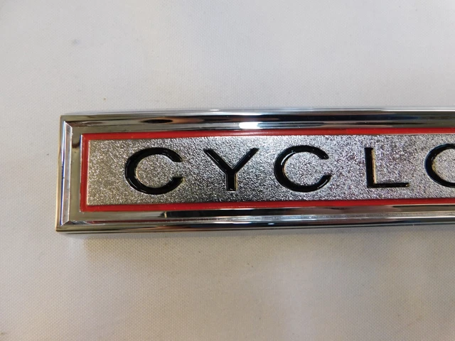 NOS OEM FORD 1965 Mercury Comet Cyclone Tail Panel Ornament Emblem $754 ...