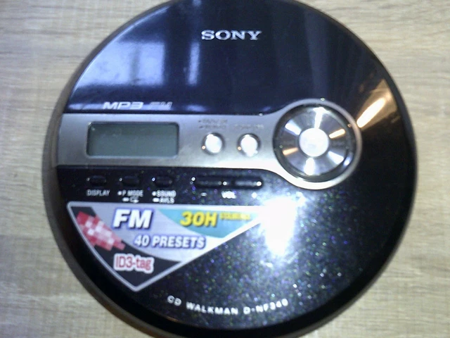 SONY DISCMAN MODEL No D-NF340 Personal CD Player EUR 2,33 - PicClick FR