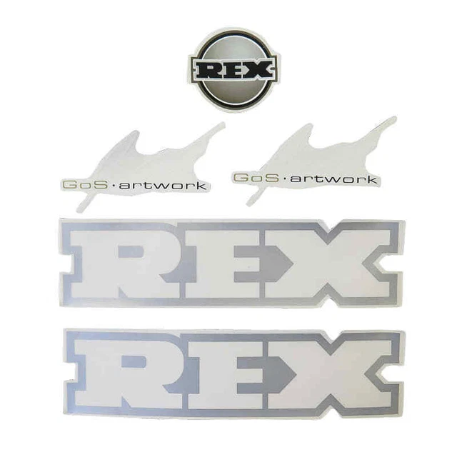 AUFKLEBER STICKER DEKOR Schriftzug Logo Emblem Rex RS 125 ...