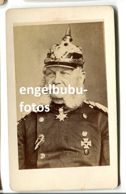 PORTRAIT-FOTO - CDV - PREUSSEN - Kaiser "Wilhelm I" mit Orden "Pour-le-Mérite" EUR 80,00 ...
