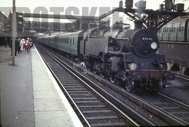 35MM SLIDE BR British Railways Steam Loco 80141 Class BR4 London Bridge ...