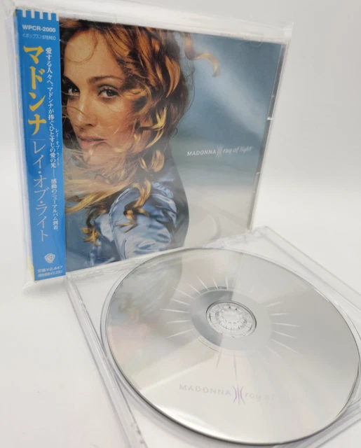MADONNA RAY OF Light JAPAN 1ère éd. CD WPCR-2000 w/OBI Bonustrack Has ...