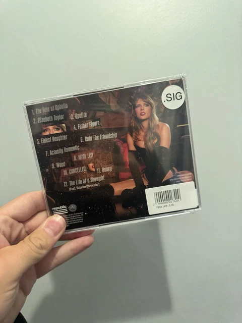 TAYLOR SWIFT THE Life of a Showgirl: CD with Poster + Hand Signed Photo ...