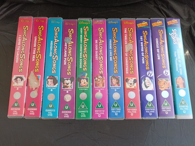 DISNEY SINGALONG SONGS VHS Collection £20.00 - PicClick UK
