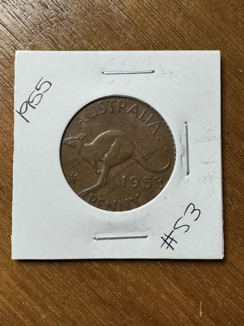 🚧LOVELY 1955 AUSTRALIAN Penny Melbourne 🚧Queen Elizabeth Ii Coin #S3🚧 ...