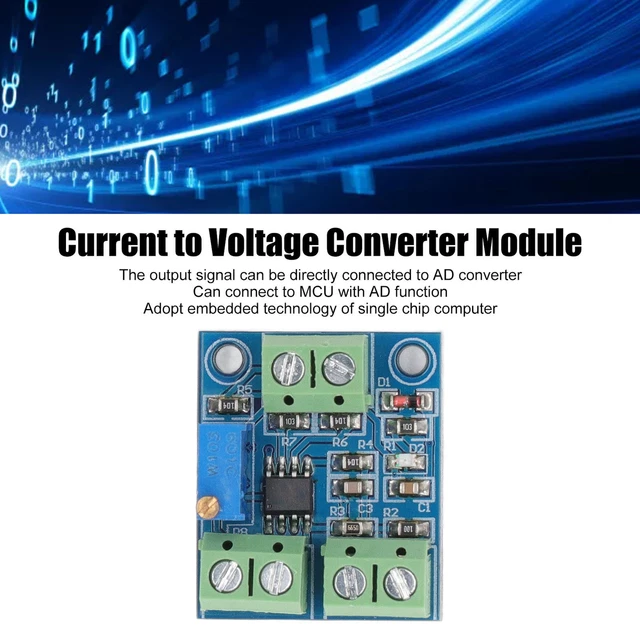 CURRENT TO VOLTAGE Module 0-20mA To 0-5V Conversion Conditioning Board ...