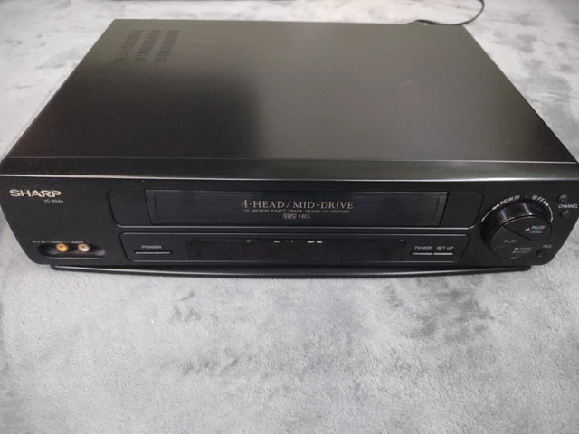 SHARP VC-A544U VHS Mid-Drive 4-Head VCR Video Cassette Recorder - No ...