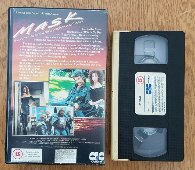 MASK (VHS) BIG BOX - Eric Stoltz + CHER + Sam Elliott + Laura Dern ...