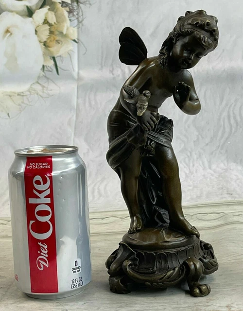 BRONZE SCULPTURE, MAIN Fabriqué Statue Fairy / Mythique Signé Moreau ...