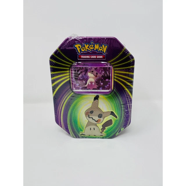 POKÉMON TCG MIGHTY Mysterious Tin (Mimikyu) – Mimikyu Promo 81/189 ...
