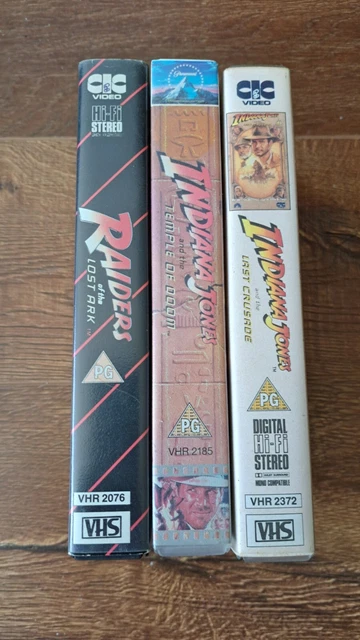 INDIANA JONES TRILOGY CIC Video Release PAL VHS EUR 15,38 - PicClick IT