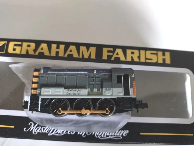 GRAHAM FARISH 371-000 N Gauge Class 08 BR Grey Railfreight Diesel ...